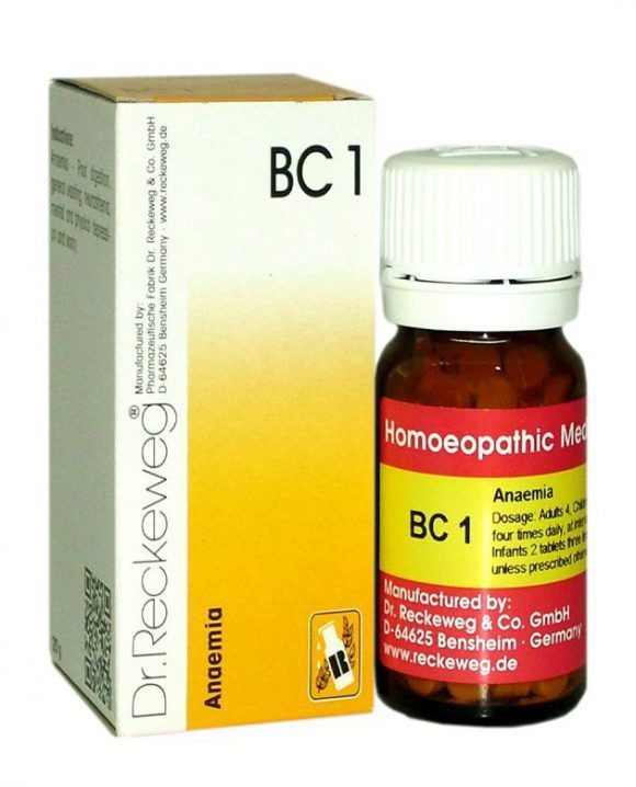 USA Herbal Store - Dr.Reckeweg Biochemic Combination Tablets BC1 for Anemia